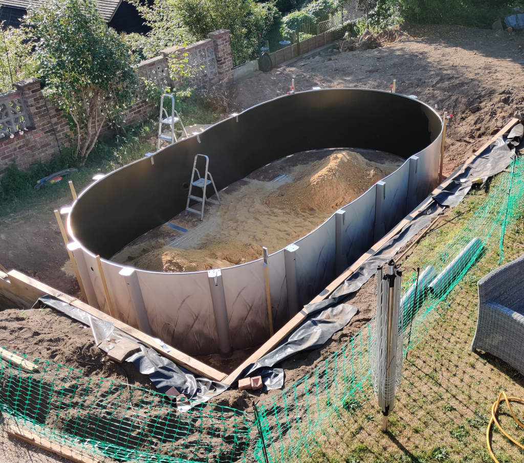 Serena Metal Sided Above Ground Pool Build - Above Ground Swimming Pools