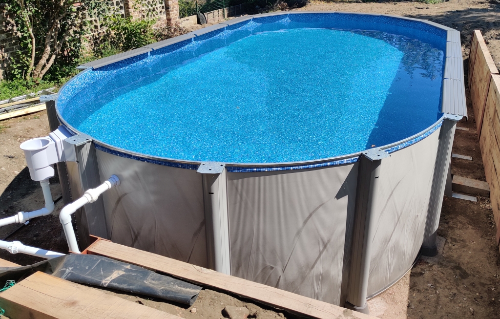 Serena Metal Sided Above Ground Pool Build - Above Ground Swimming Pools